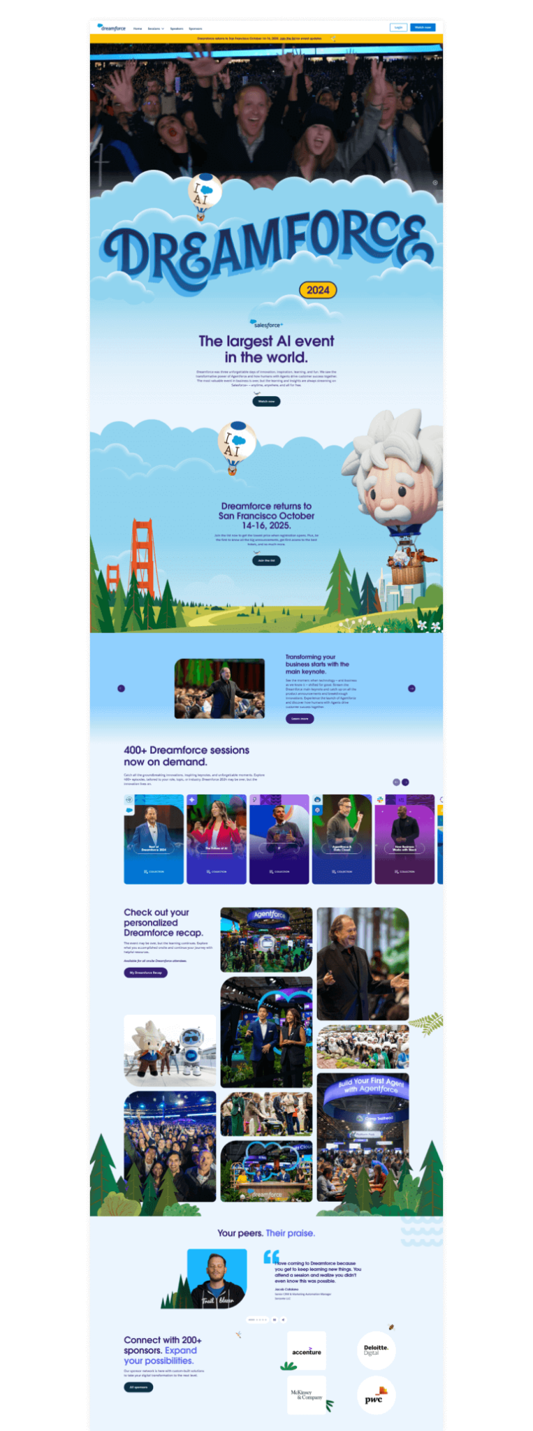 Top 14 Event Landing Page Examples & Design Best Practices